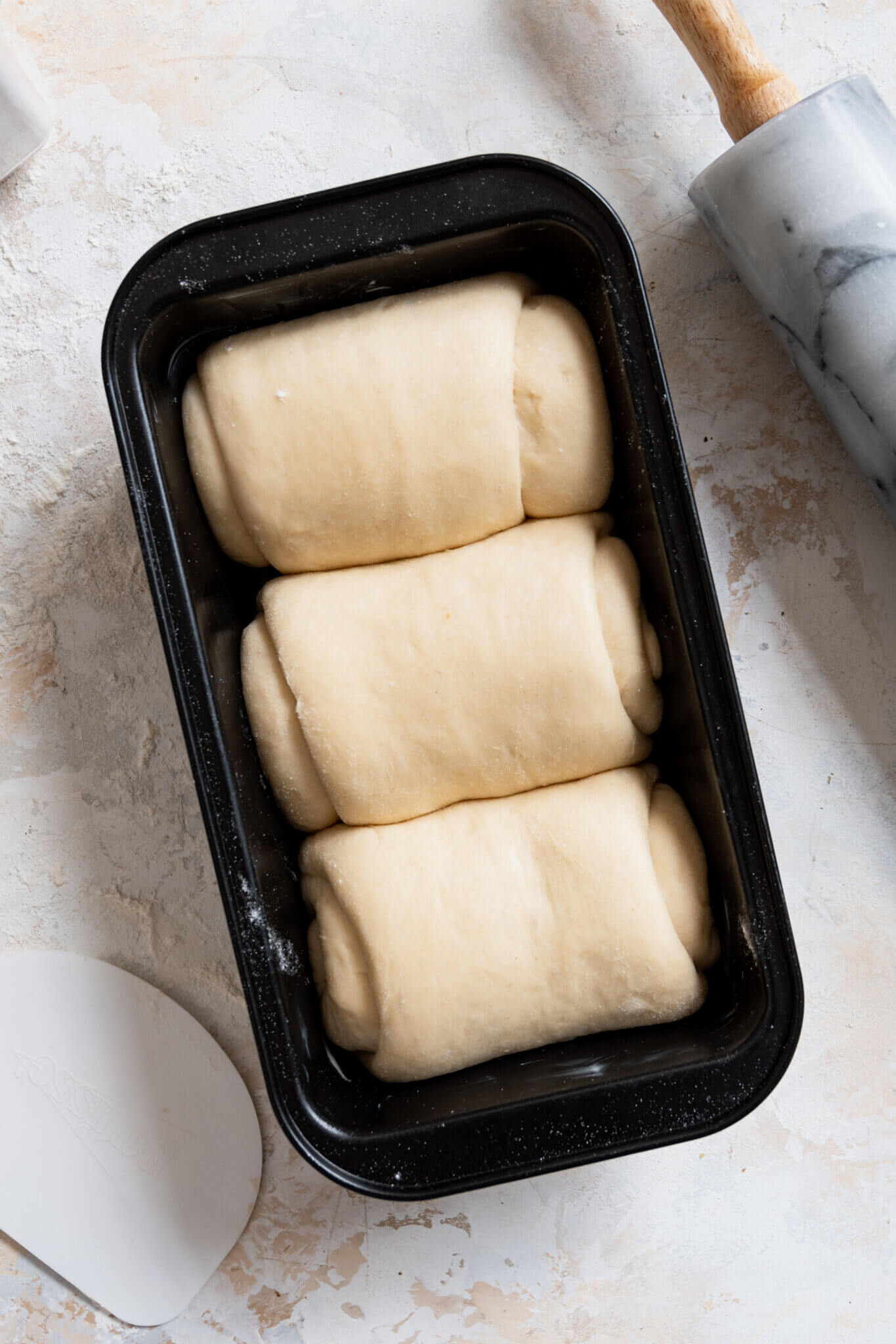 Japans melkbrood met een tangzhong