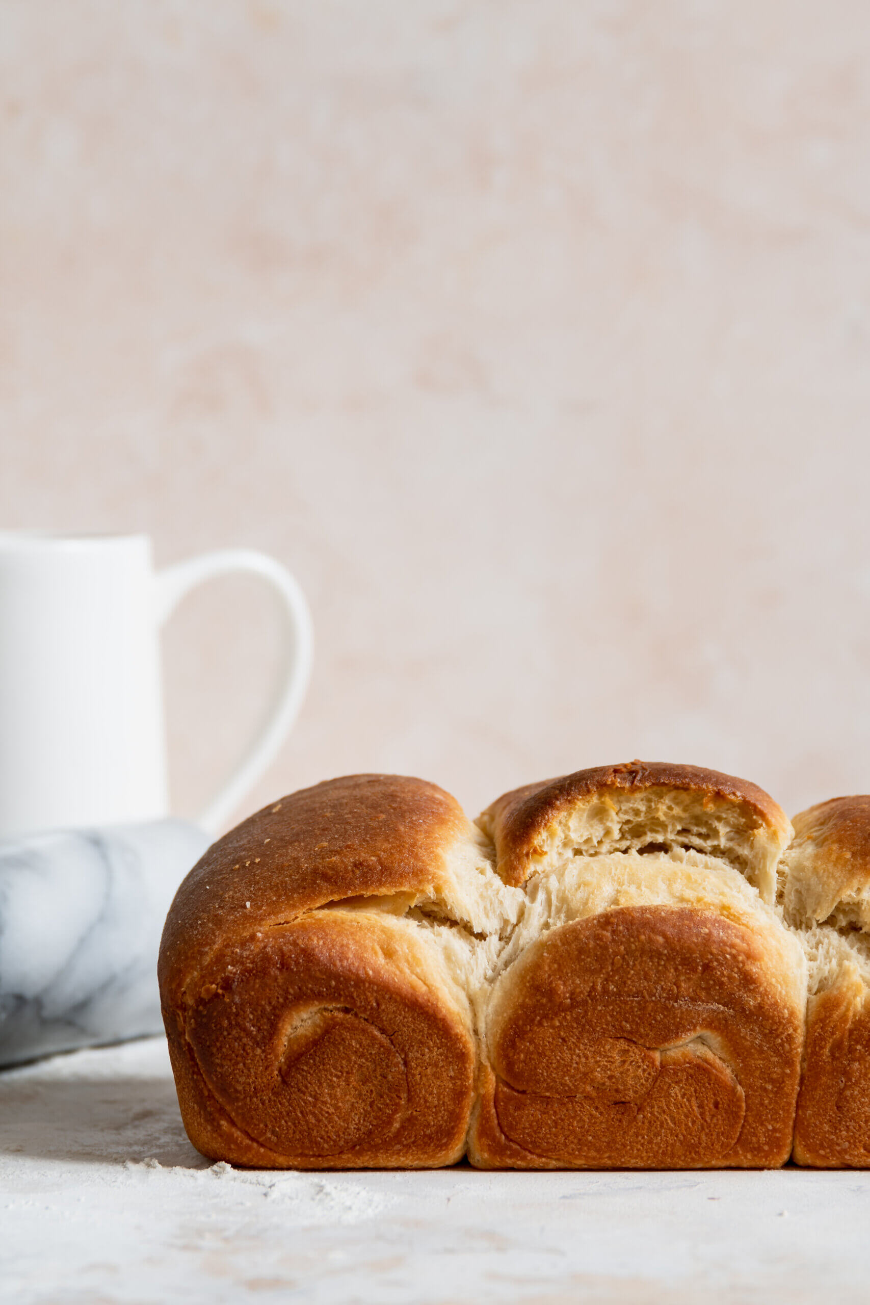 Japans melkbrood met een tangzhong