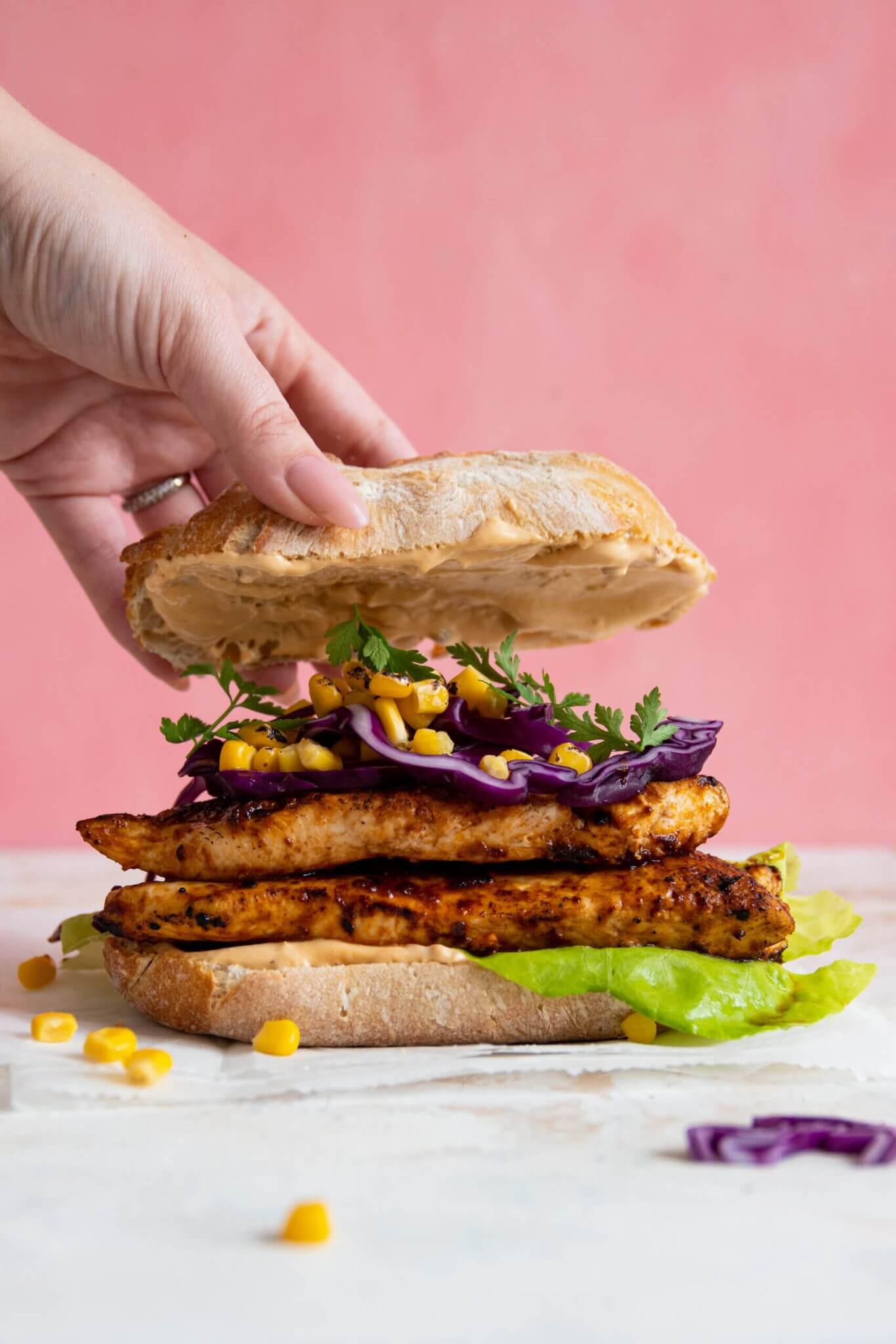 Mexicaanse kipburger op een ciabatta - Food From ClaudNine