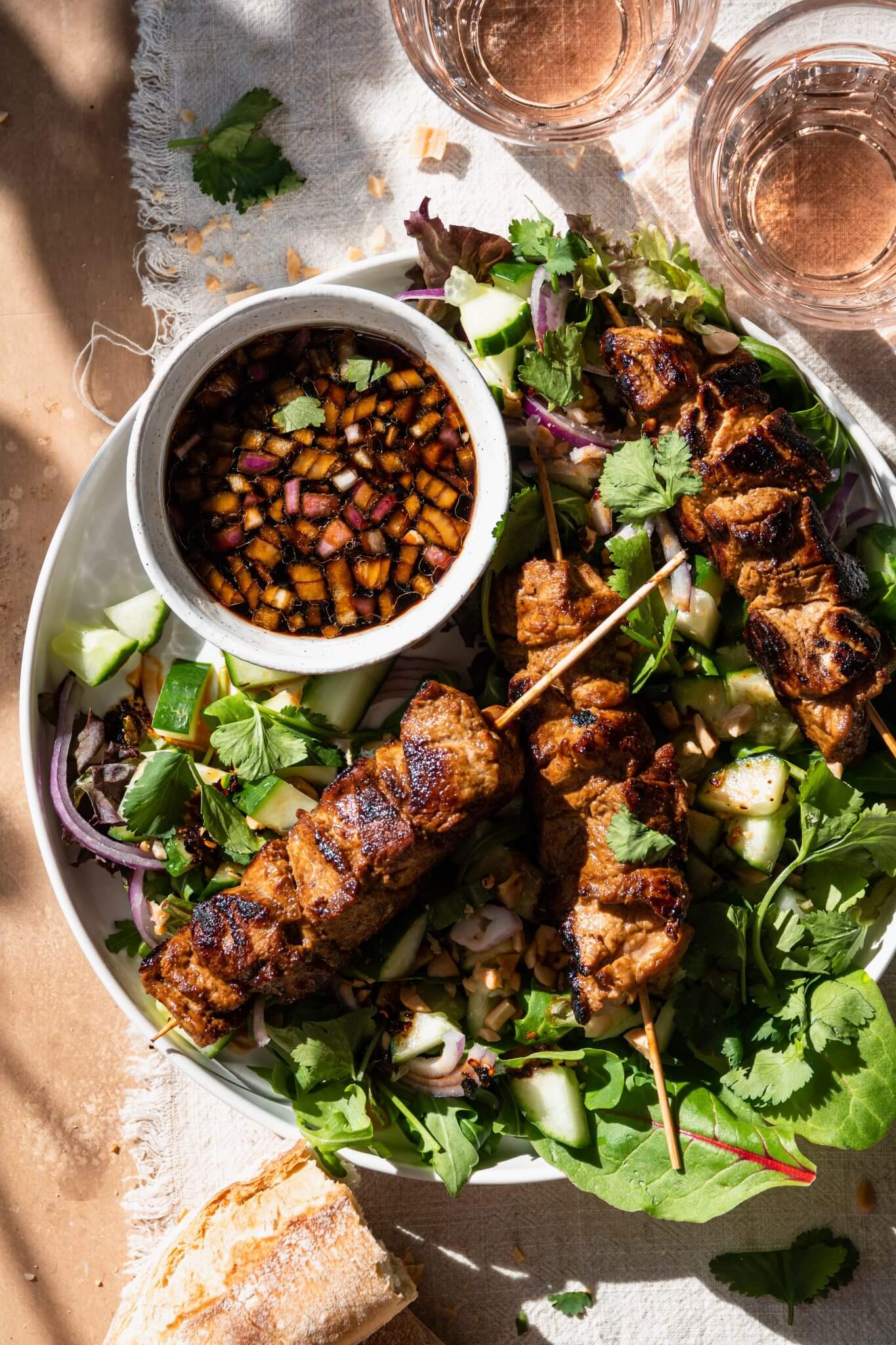 Varkenshaas saté met ketjap saus - Food From ClaudNine