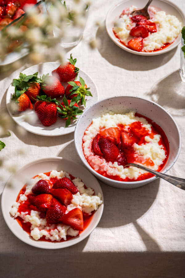 Rijstepap met geroosterde aardbeien - Food From ClaudNine